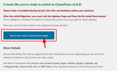 WordPressからClassicPressに移行する方法 | Cocoon